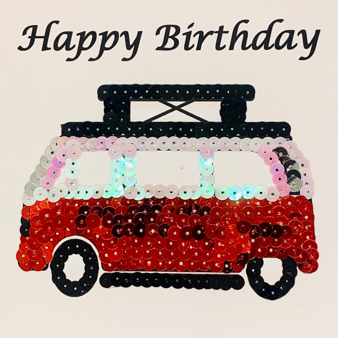 Custom Happy Birthday Camper Van Card for Friend, Personalised Caravan ...