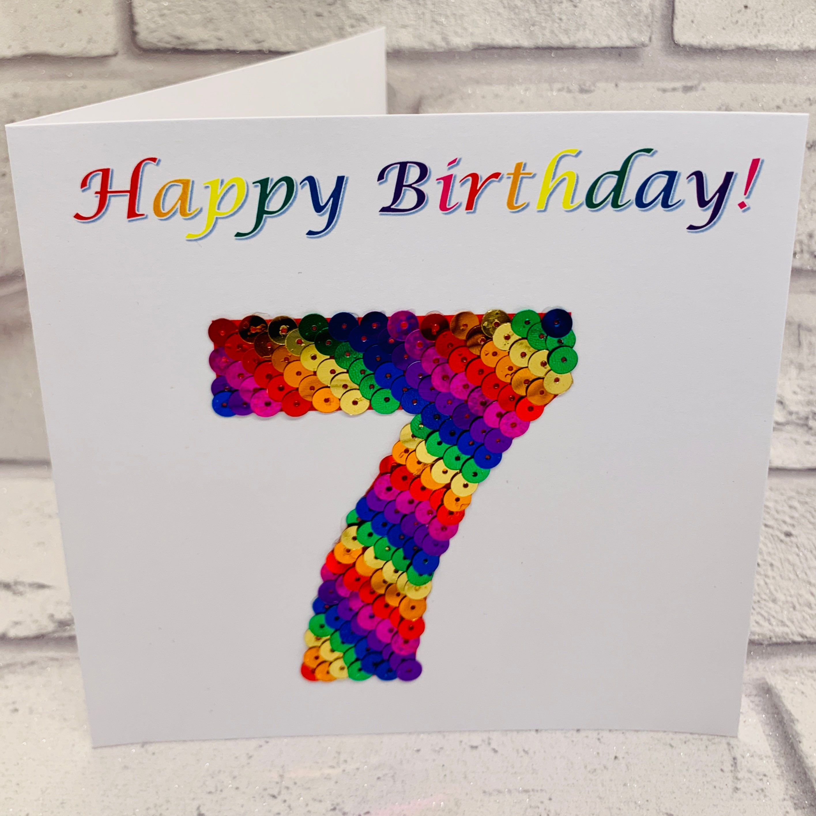 7th Birthday Card for Child Personalised Seventh Birthday - Etsy