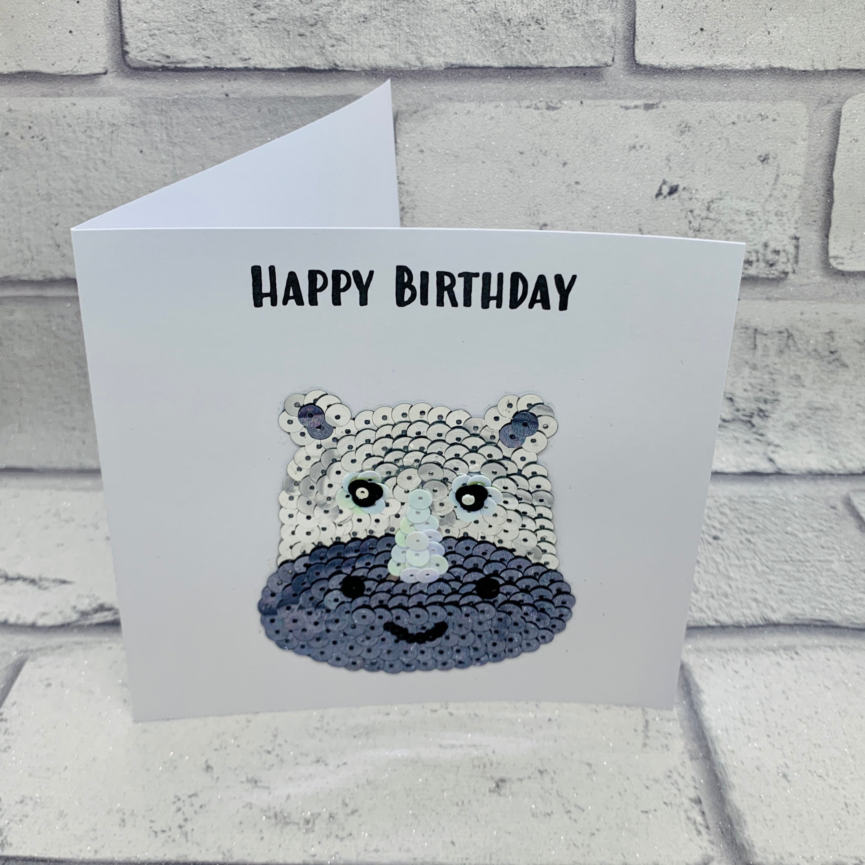 Custom Happy Birthday Rhino Card for Child, Personalised Rhinoceros ...