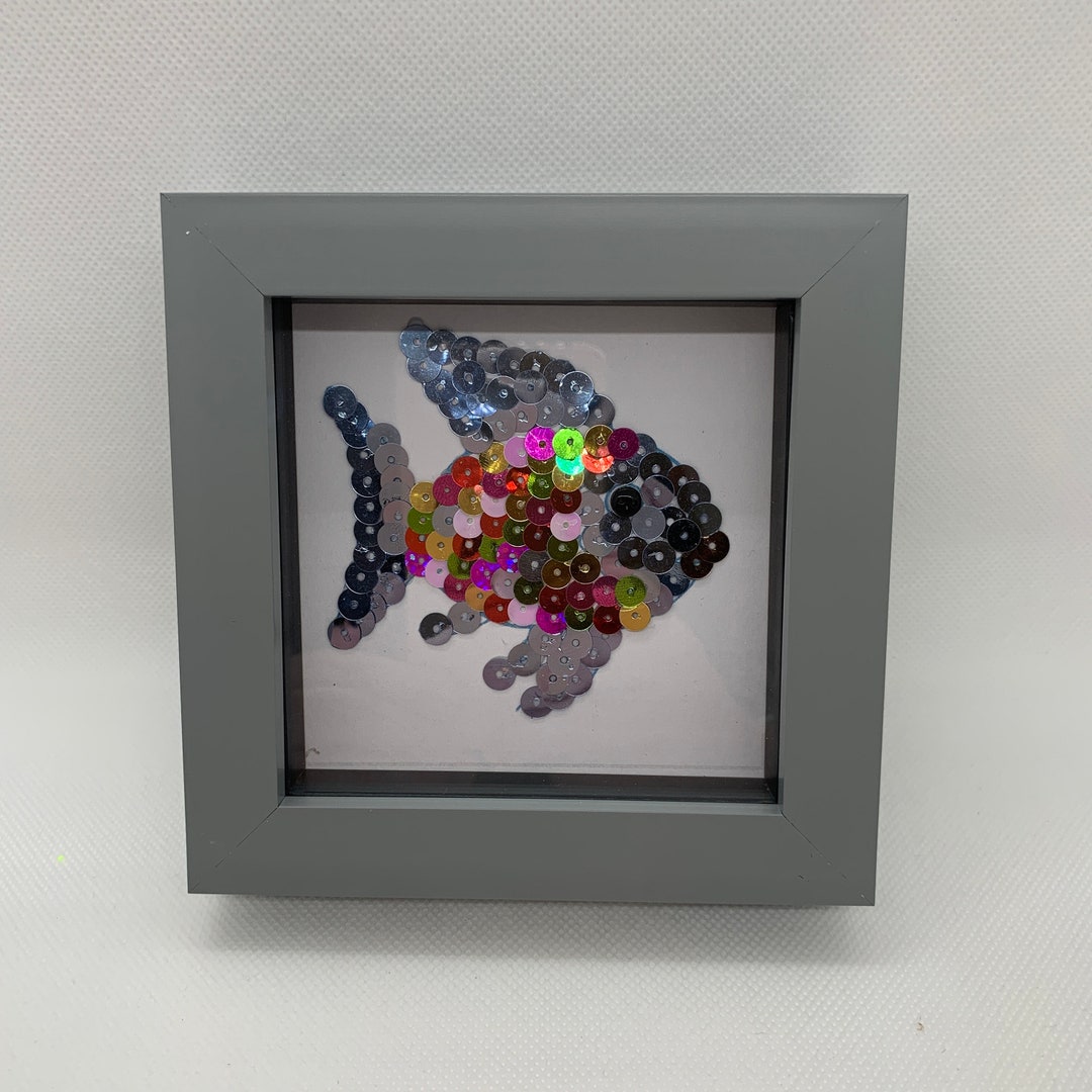 Fish Sequin Wall Art for Childrens Room or Nursery, Children's Room ...