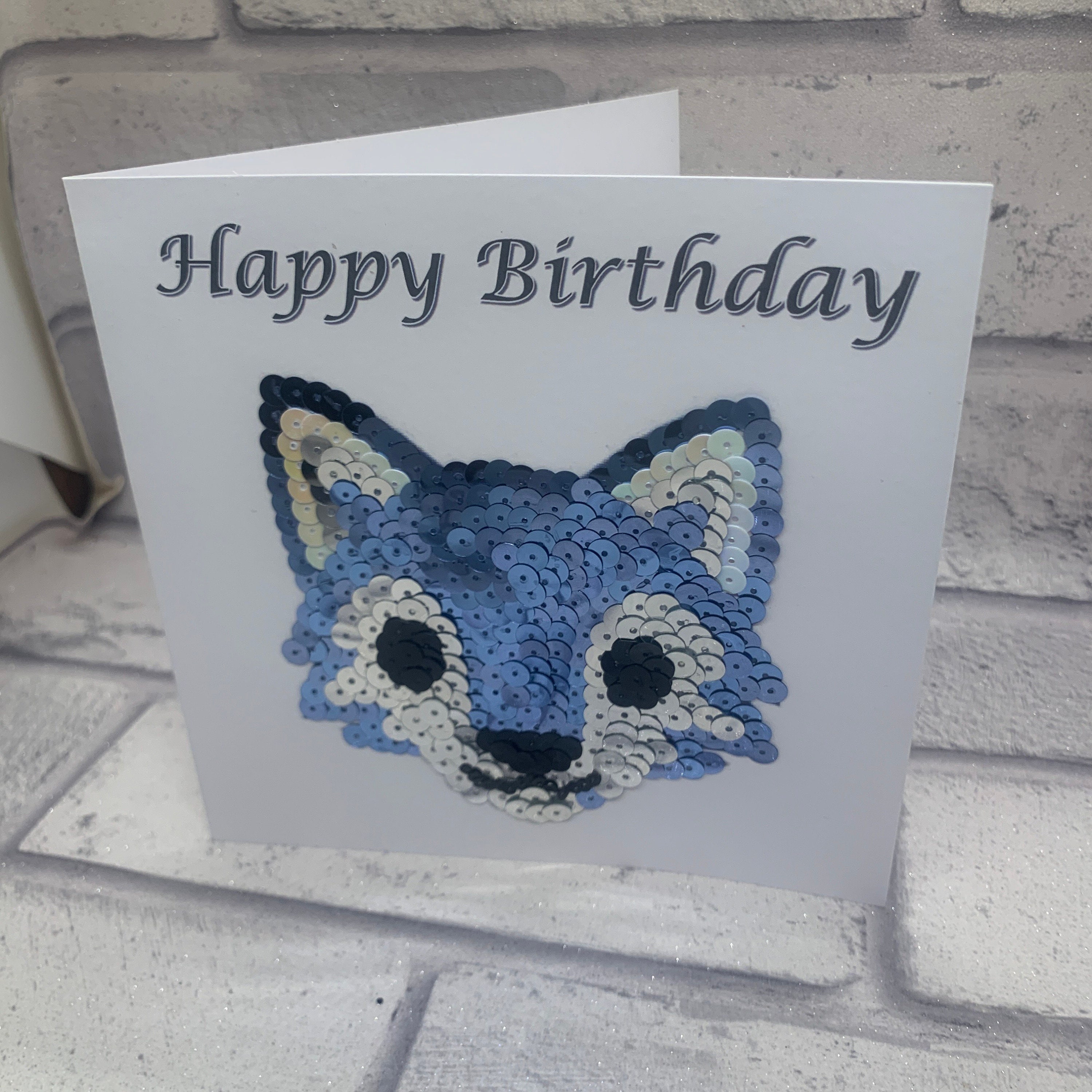 Custom Happy Birthday Wolf Card for Kids, Personalised Wolf Birthday ...