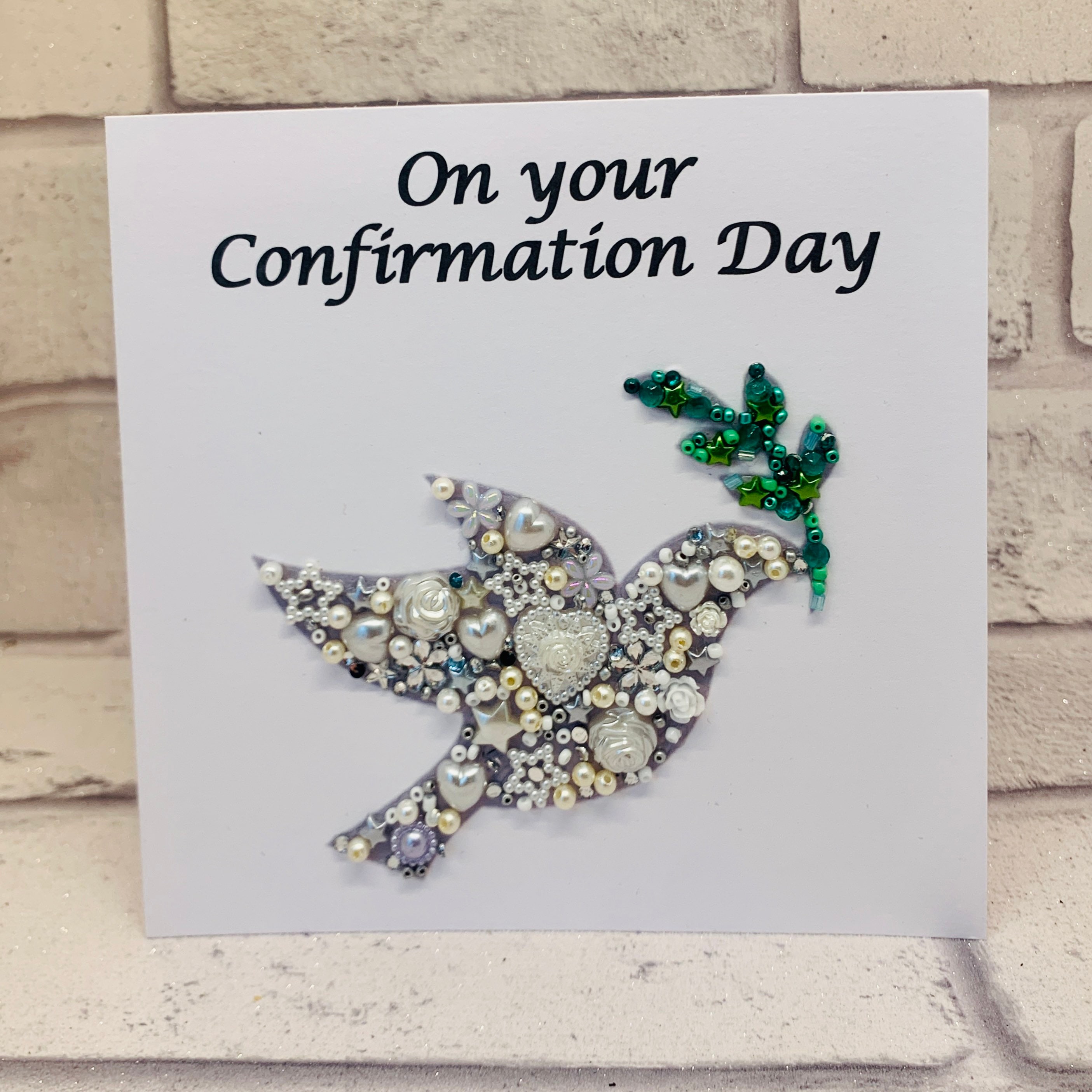 Personalised Girls Confirmation Card, Dove Confirmation Card for God ...