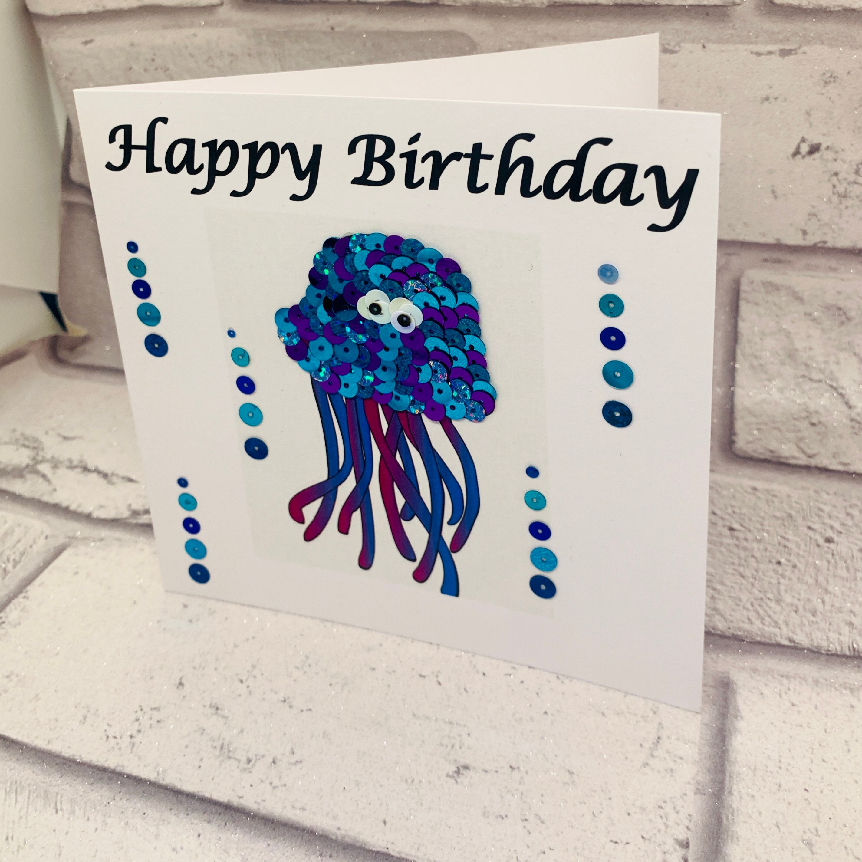 Custom Jellyfish Birthday Card for Kids, Personalised Jellyfish Card ...