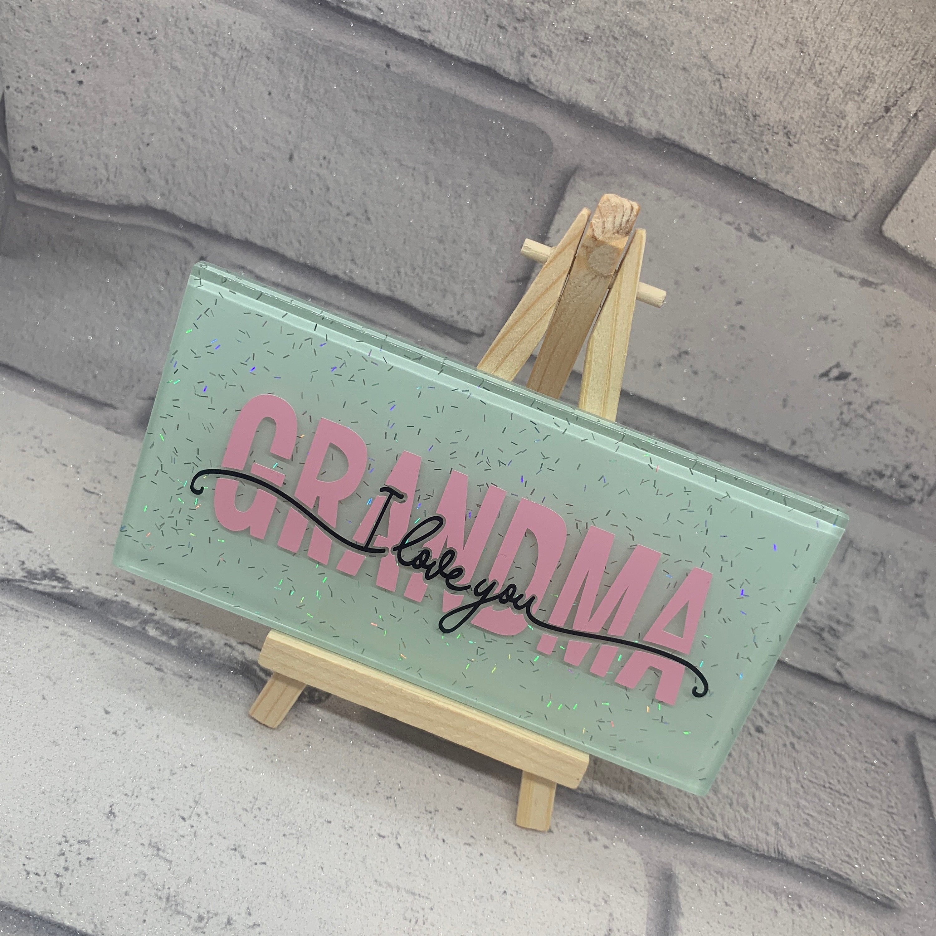 Grandma I Love You Subway Tile From Grandchildren for Mothers Day ...