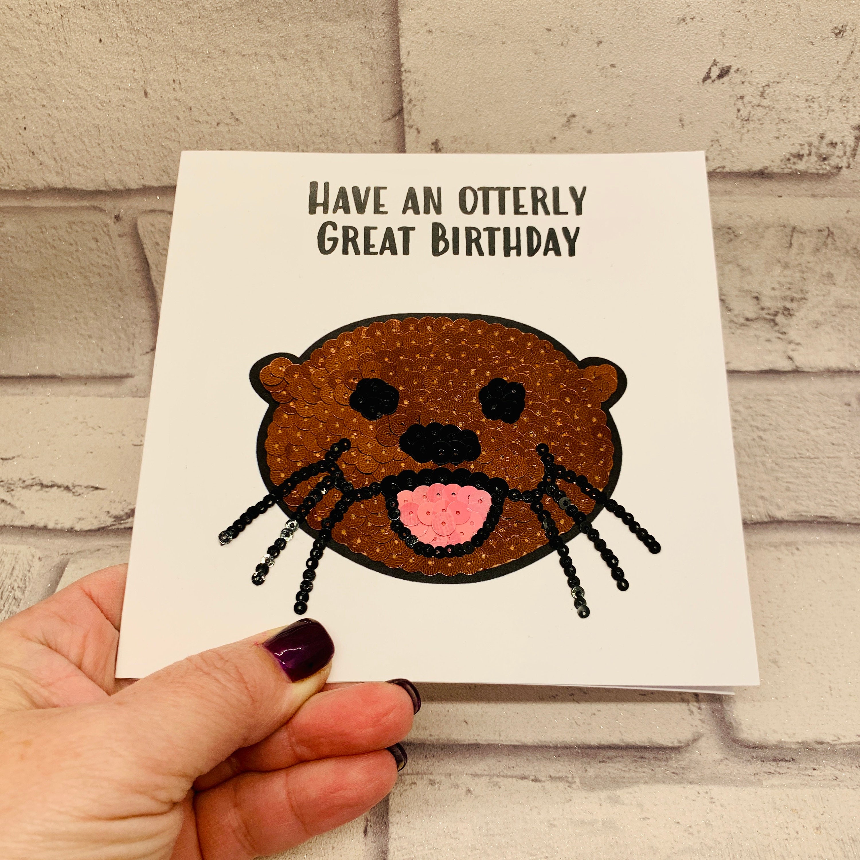Custom Otter Birthday Card for Her, Have an Otterly Great Birthday Card ...
