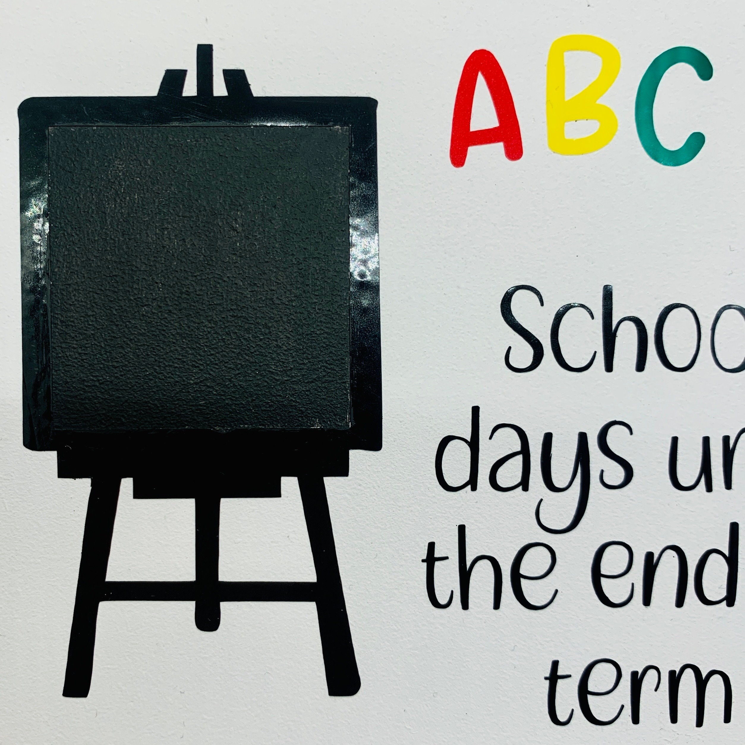 Countdown to End of Term Wooden Sign for Teacher Days Until - Etsy