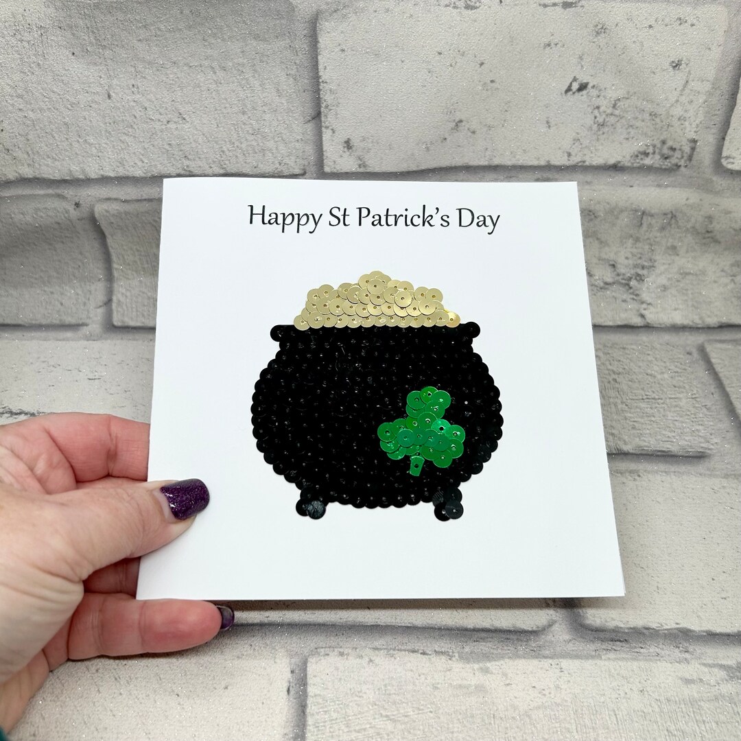 St Patrick’s Day Card for Irish Friend, Pot of Gold Card for Dad ...