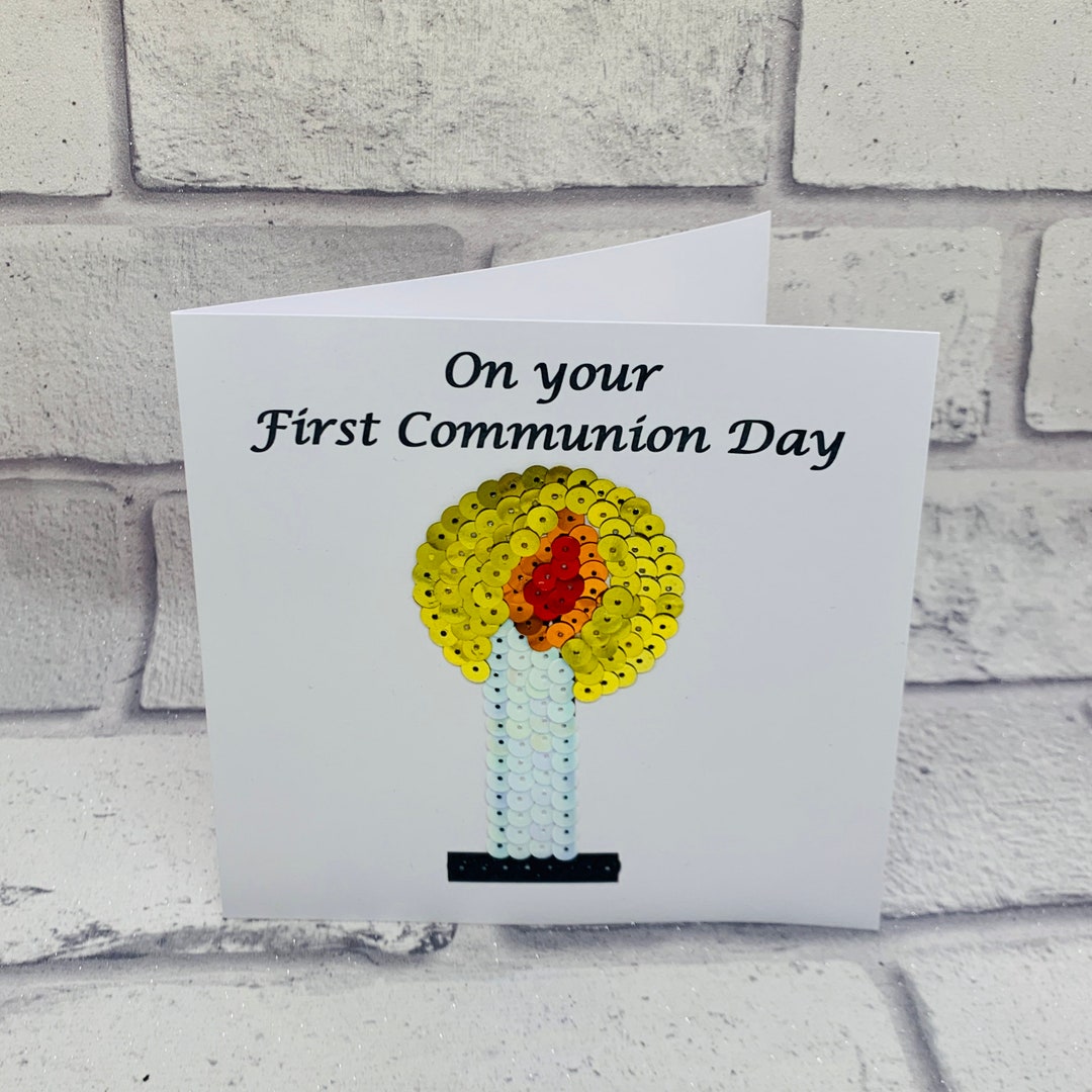 Personalised First Holy Communion Card for Her for Him - Etsy Australia
