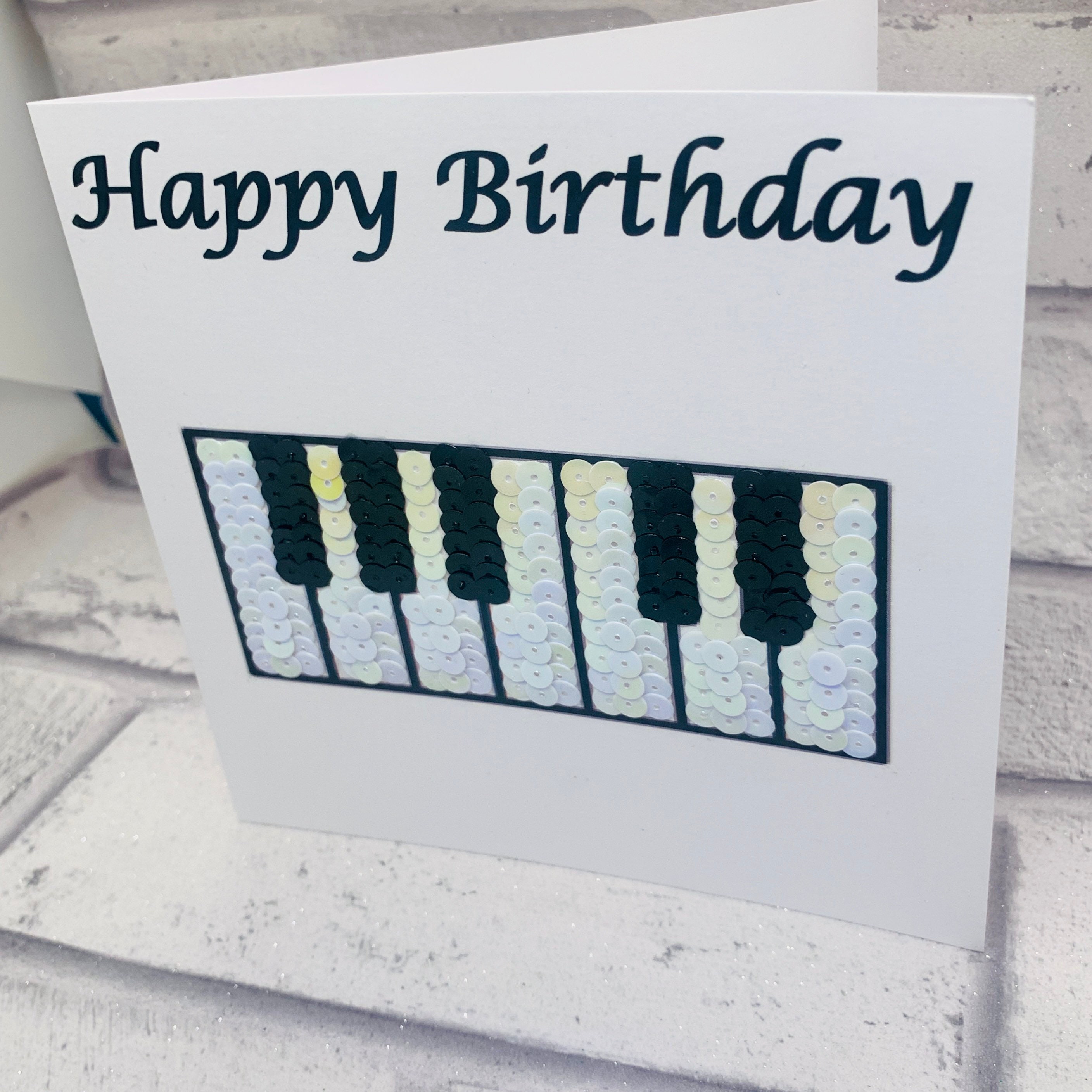 Custom Piano Birthday Card for Kids, Personalised Musical Card ...