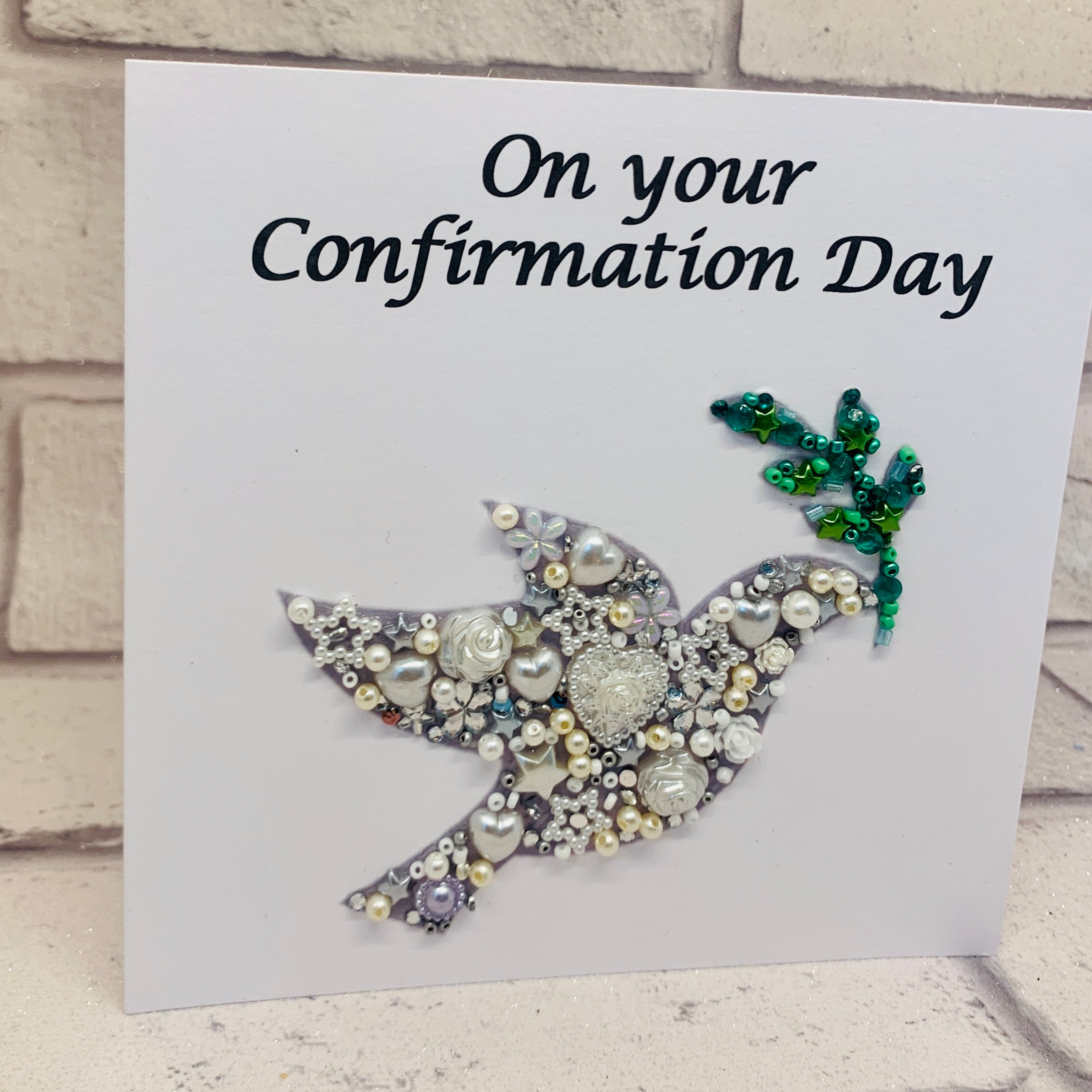 Personalised Girls Confirmation Card, Dove Confirmation Card for God ...