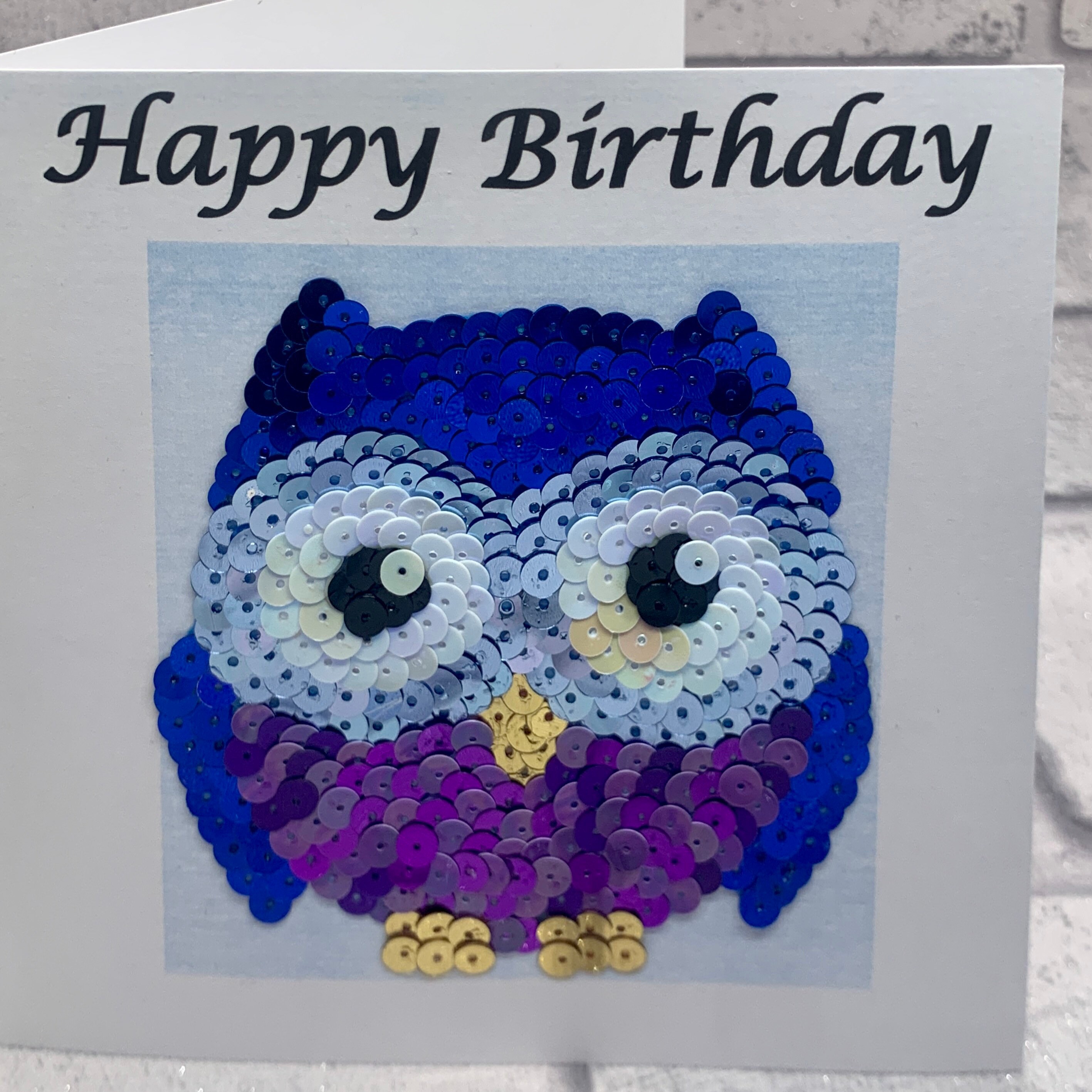 Custom Happy Birthday Owl Card for Kids Personalised Owl - Etsy