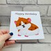 Custom Happy Birthday Hamster Card for Friend, Personalised Hamster ...