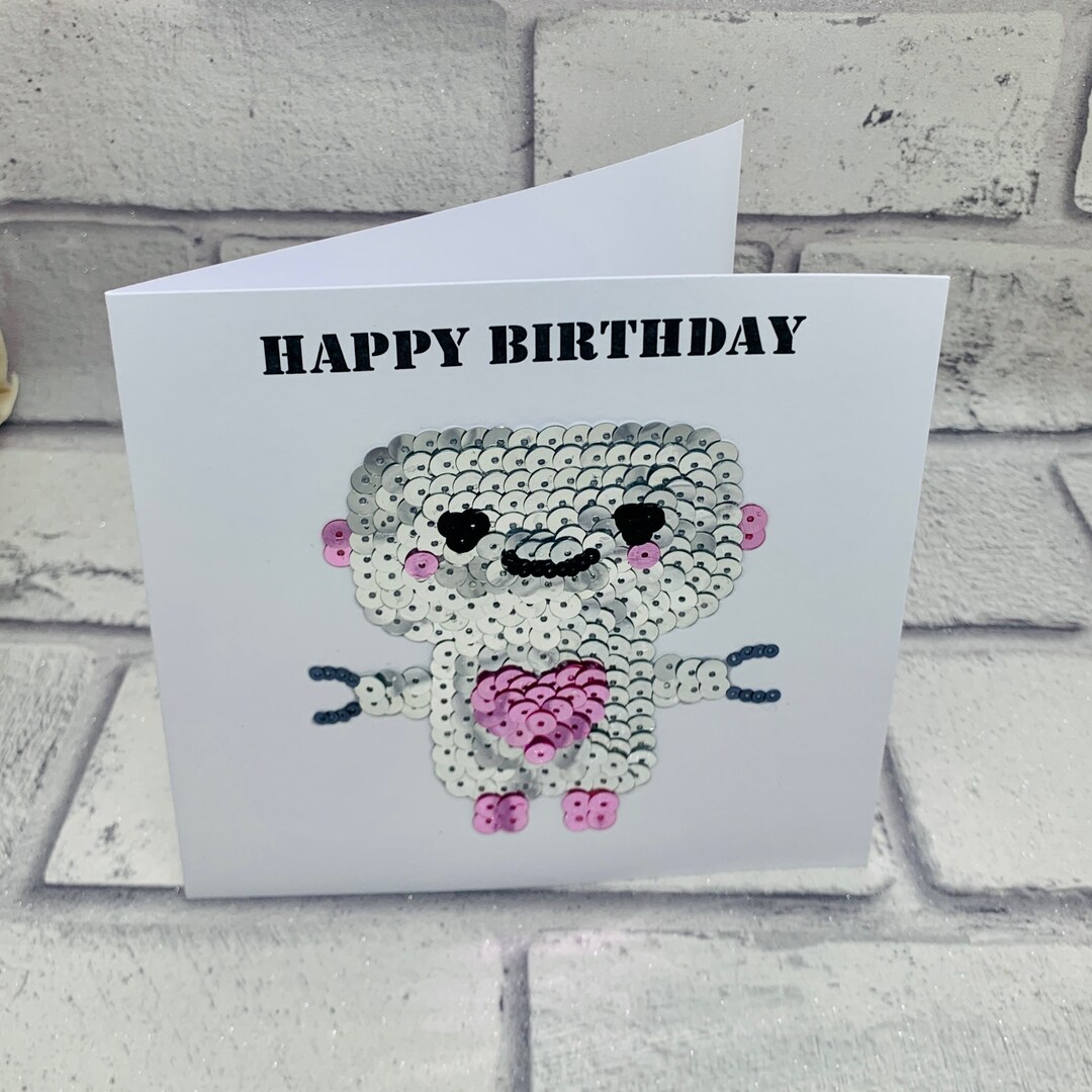 Custom Happy Birthday Robot Card for Child, Personalised Cute Robot ...