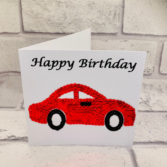 Custom Happy Birthday Car Card for Him Personalised Car Card - Etsy