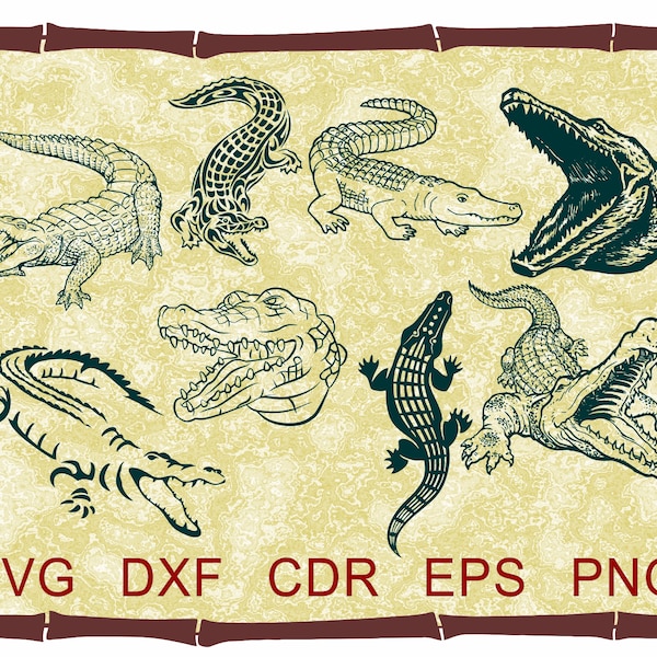Crocodile Logo Svg - Etsy