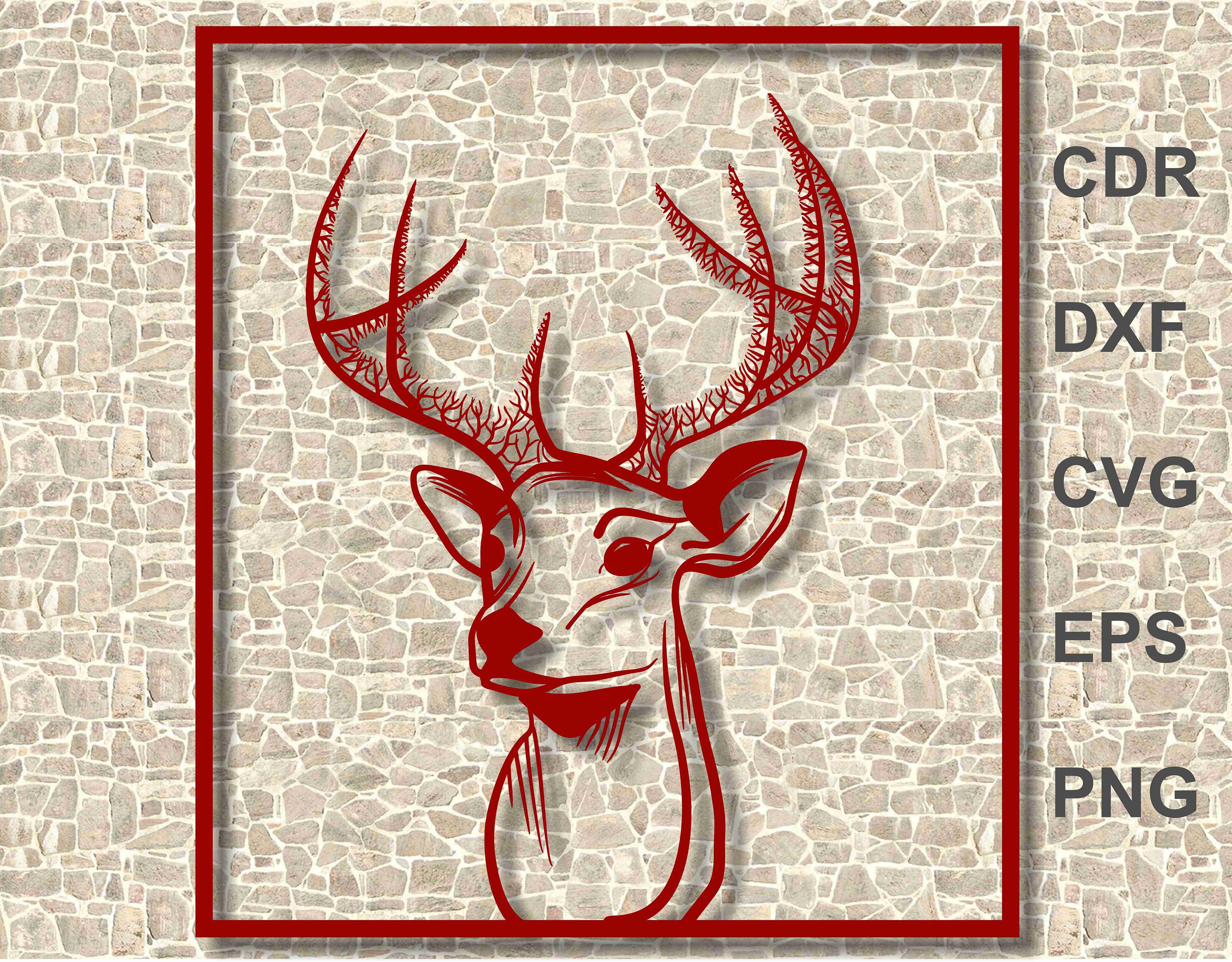 Home & Hobby Kits & How To Craft Supplies & Tools Deer art wall file ...