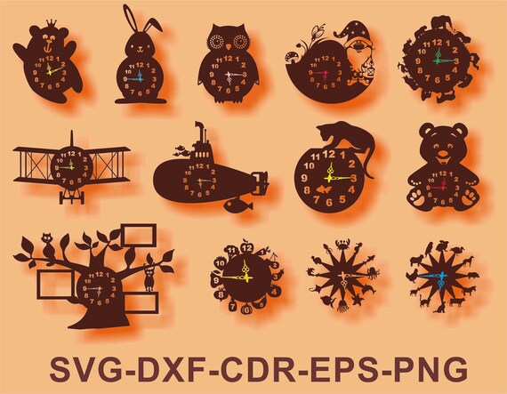 Baby Clock SVG Children's Watchesphoto Framesvg Files | Etsy