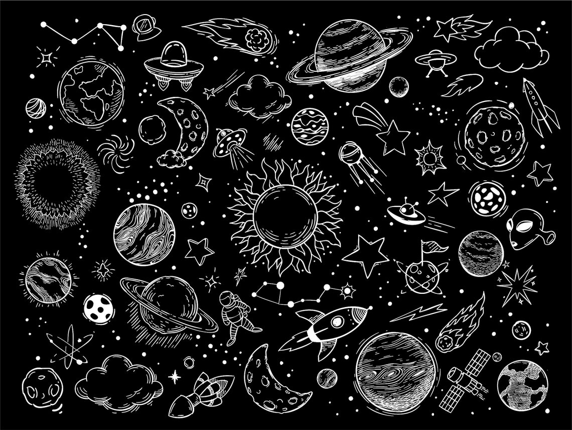 Space SVG Space Outer Space SVG Planets SVG Planet Vector - Etsy