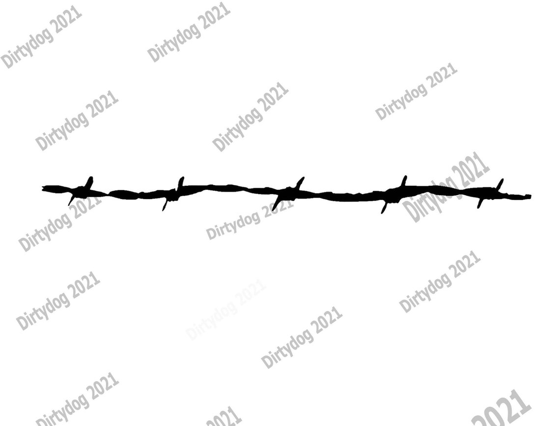 Barbed Wire SVG DXF PNG Digital Download - Etsy