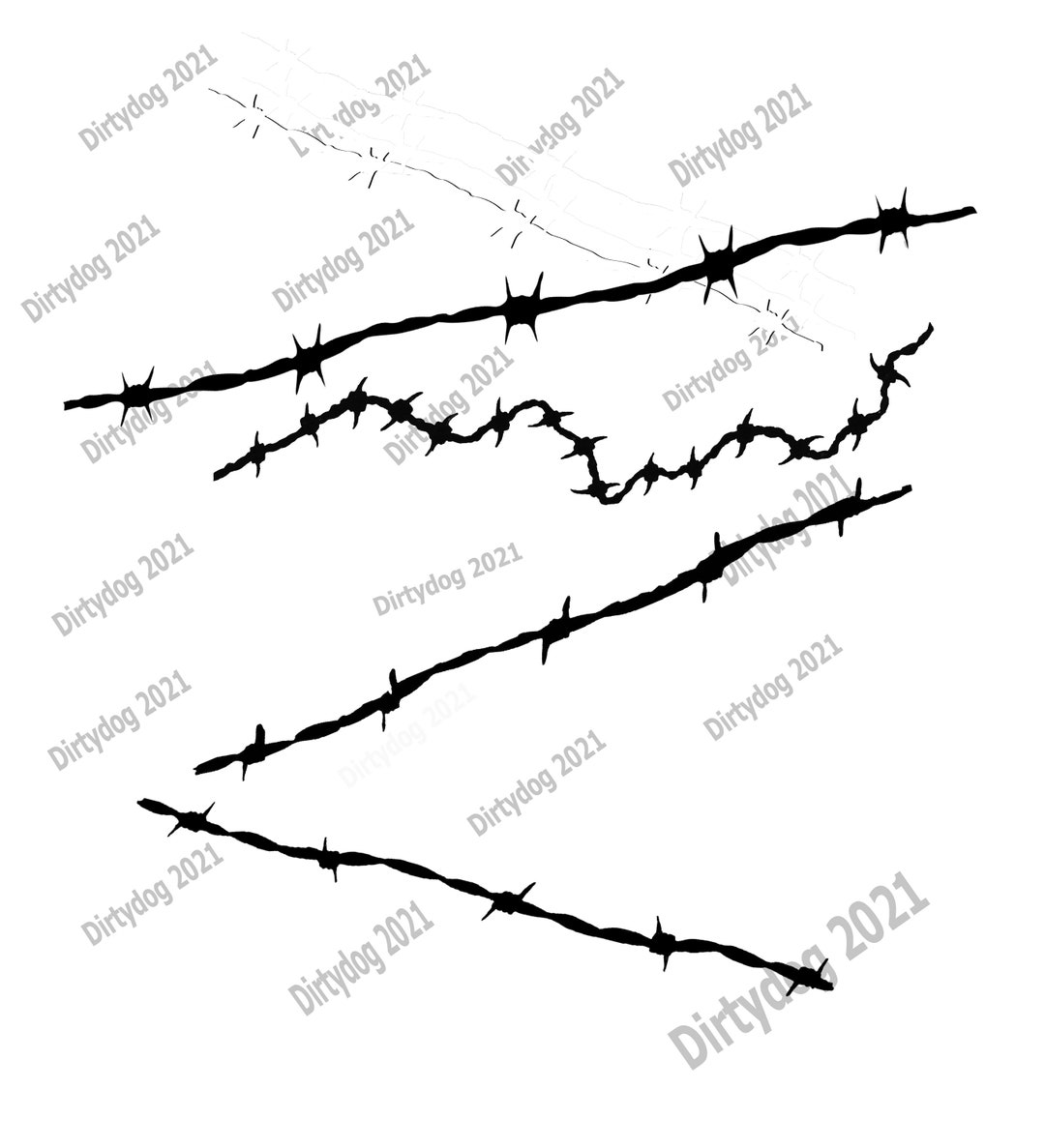 Barbed Wire Design Bundle, SVG DXF PNG Pdf Jpeg Digital Download - Etsy