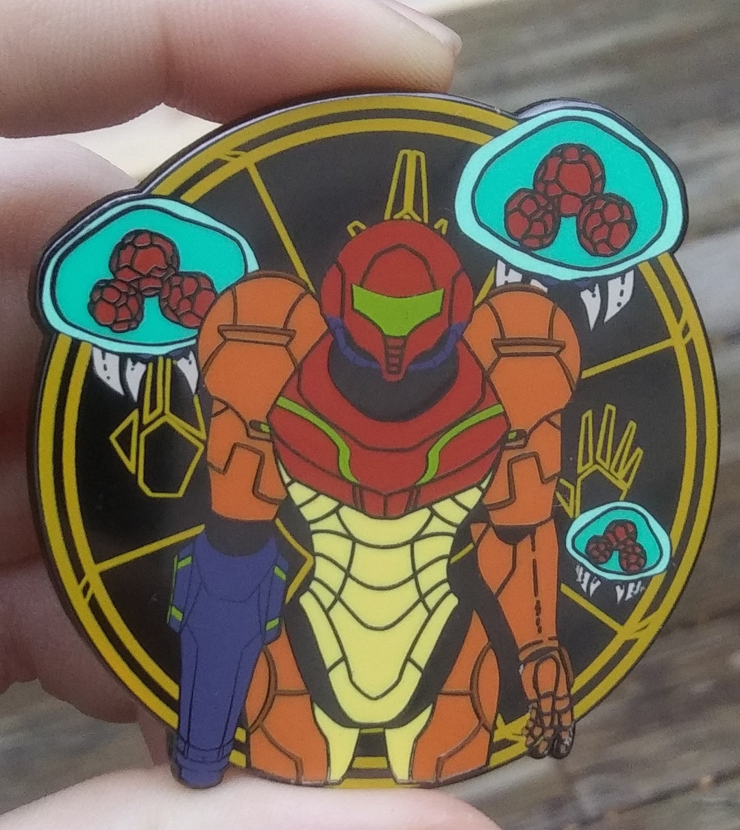 Samus Metroid Pin - Etsy