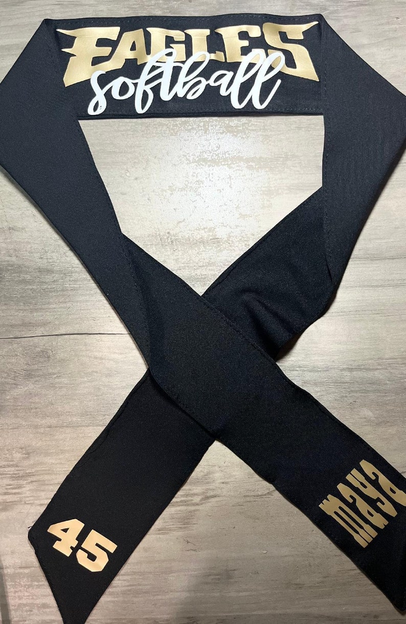 PERSONALIZED Team Sports Tie Back Headband Custom Sports - Etsy