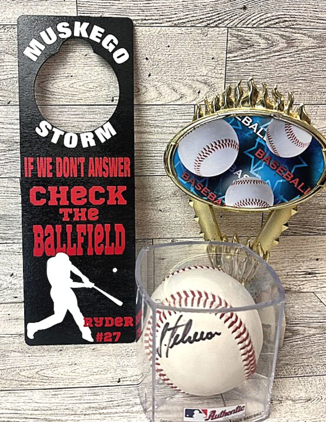 Custom Doorknob Sign| Room Decoration for Baseball Softball ...