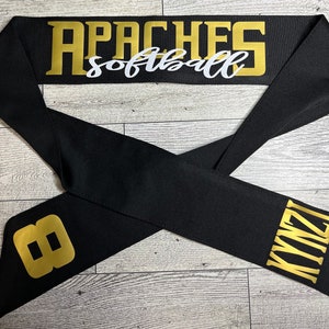 PERSONALIZED Team Sports Tie Back Headband Custom Sports Headband ...