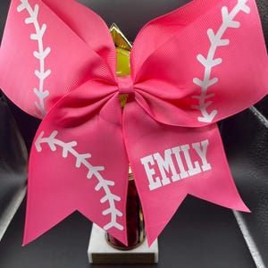 Custom Softball Bows | Hair Bows for Team | Cheer Bow | Personalized ...
