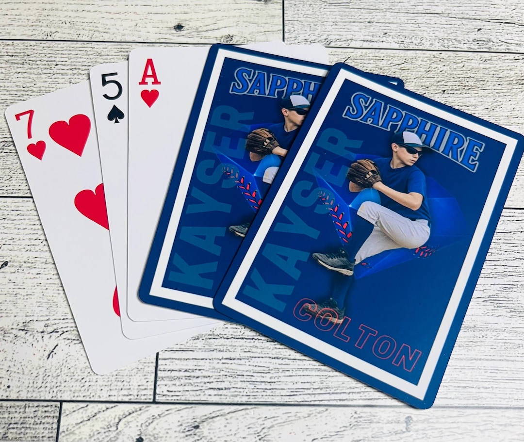 Custom Playing Card Deck | Personalized Card Photo Gift | Sport Team ...