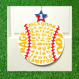 Sport Team Door Decoration | Hotel Door Decor | Personalized Softball ...