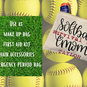 PERSONALIZED Makeup Softball Bag | Custom Bag| Softball Travel Bag ...