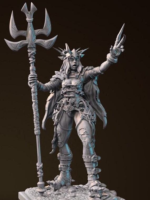Shibel Hero Female Barbarian Fighter 32mm / 28mm Fantasy - Etsy
