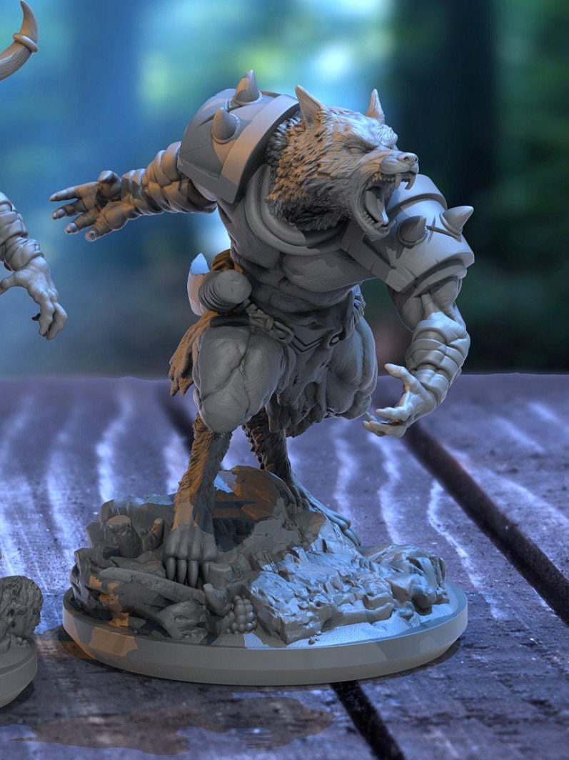 Vukodlak Fighters Slavic Myth Monster Werewolf Wargen - Etsy