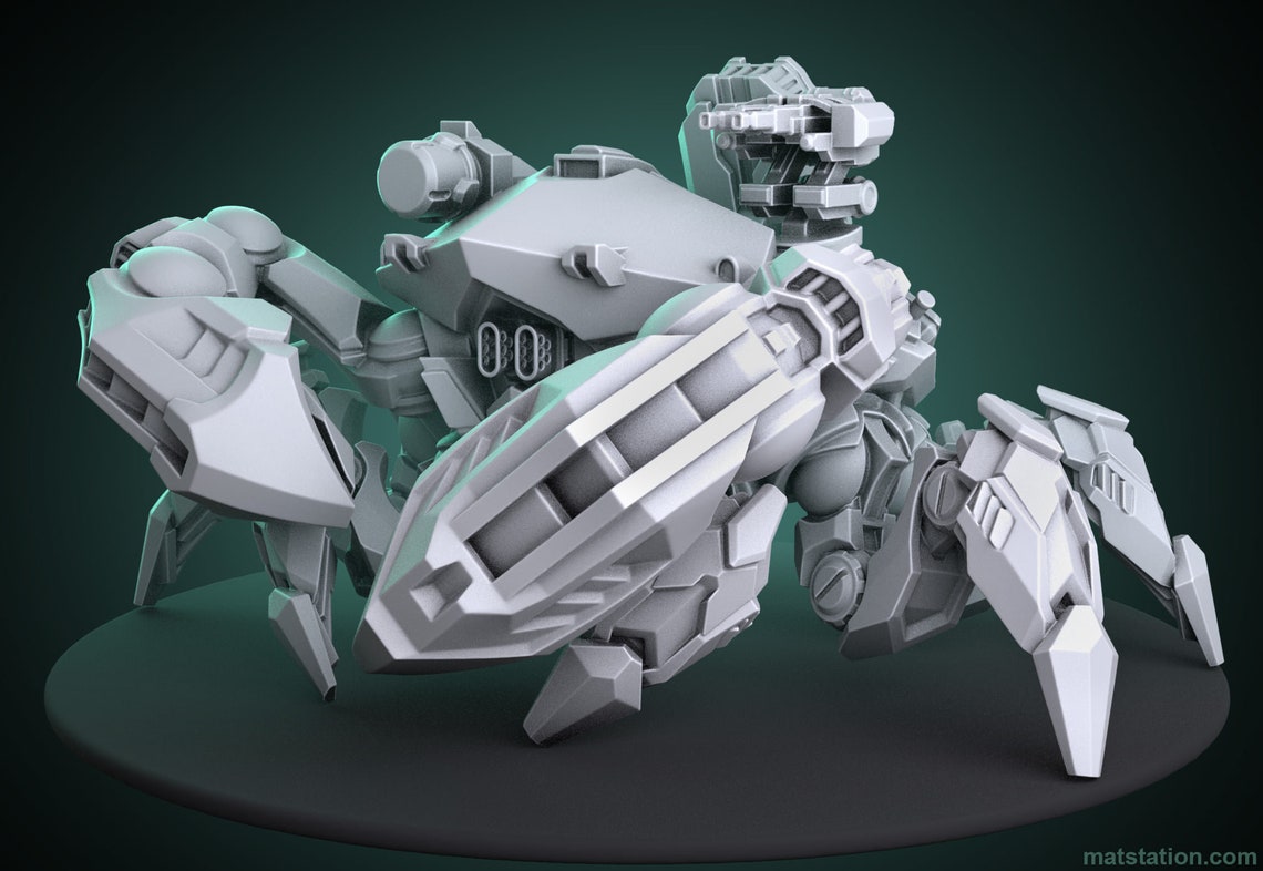 Stormguard Crab Tank Mecha Marine Tank 32mm/28mm Scifi | Etsy