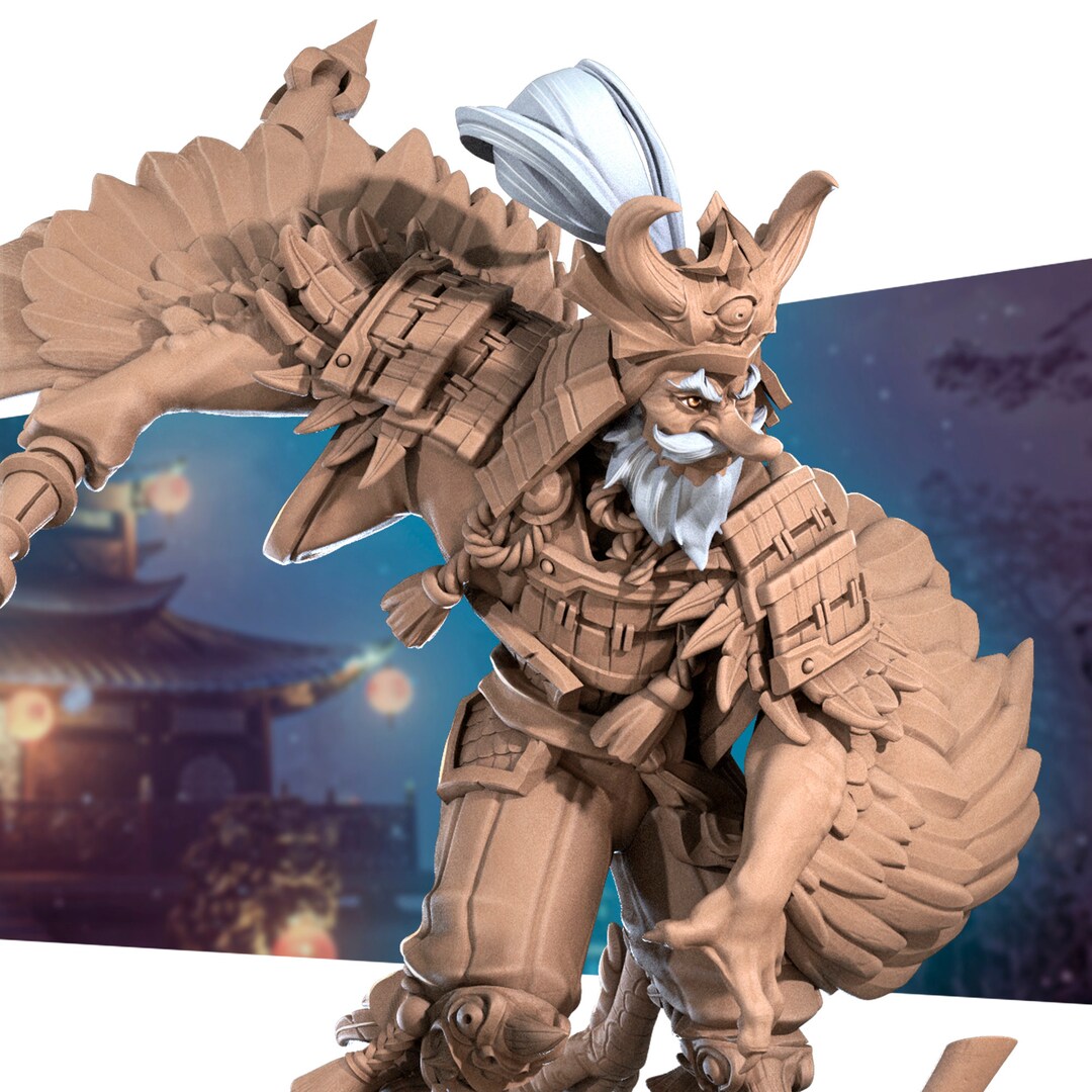 Tengu Japanese Spirit 32mm / 28mm Fantasy Miniature D&D - Etsy