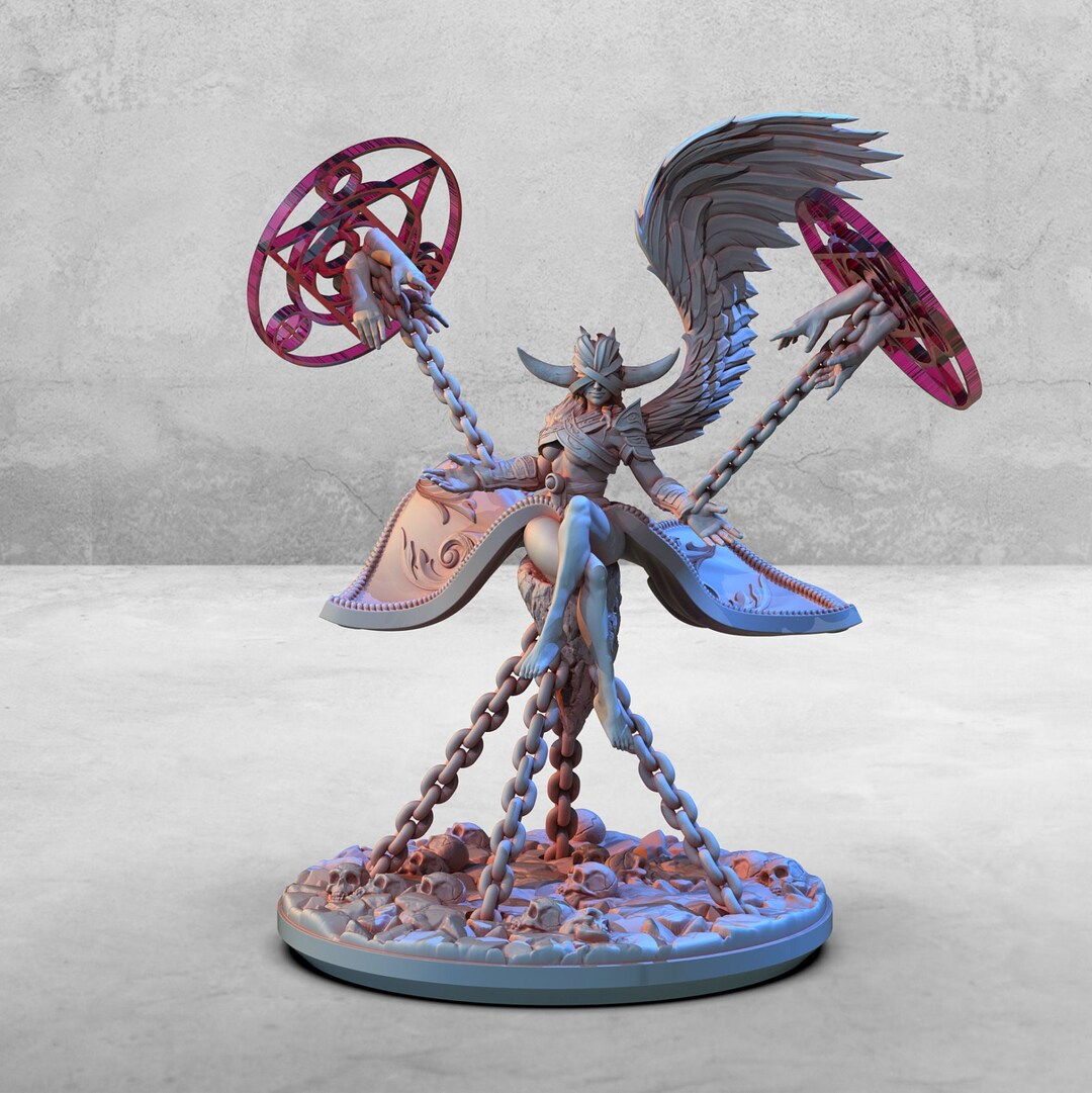 Asbeel Fallen Angel, Demon, Devil, Succubus 32mm 28mm Fantasy Miniature ...