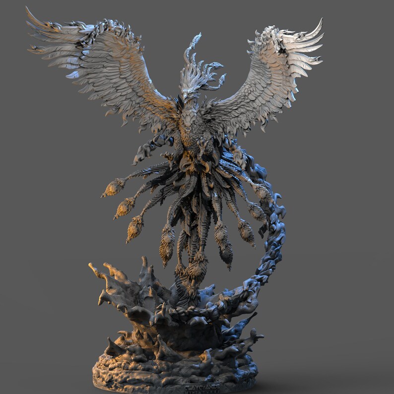 Vermillion Bird Chinese Myth Phoenix 32mm 28mm Fantasy - Etsy