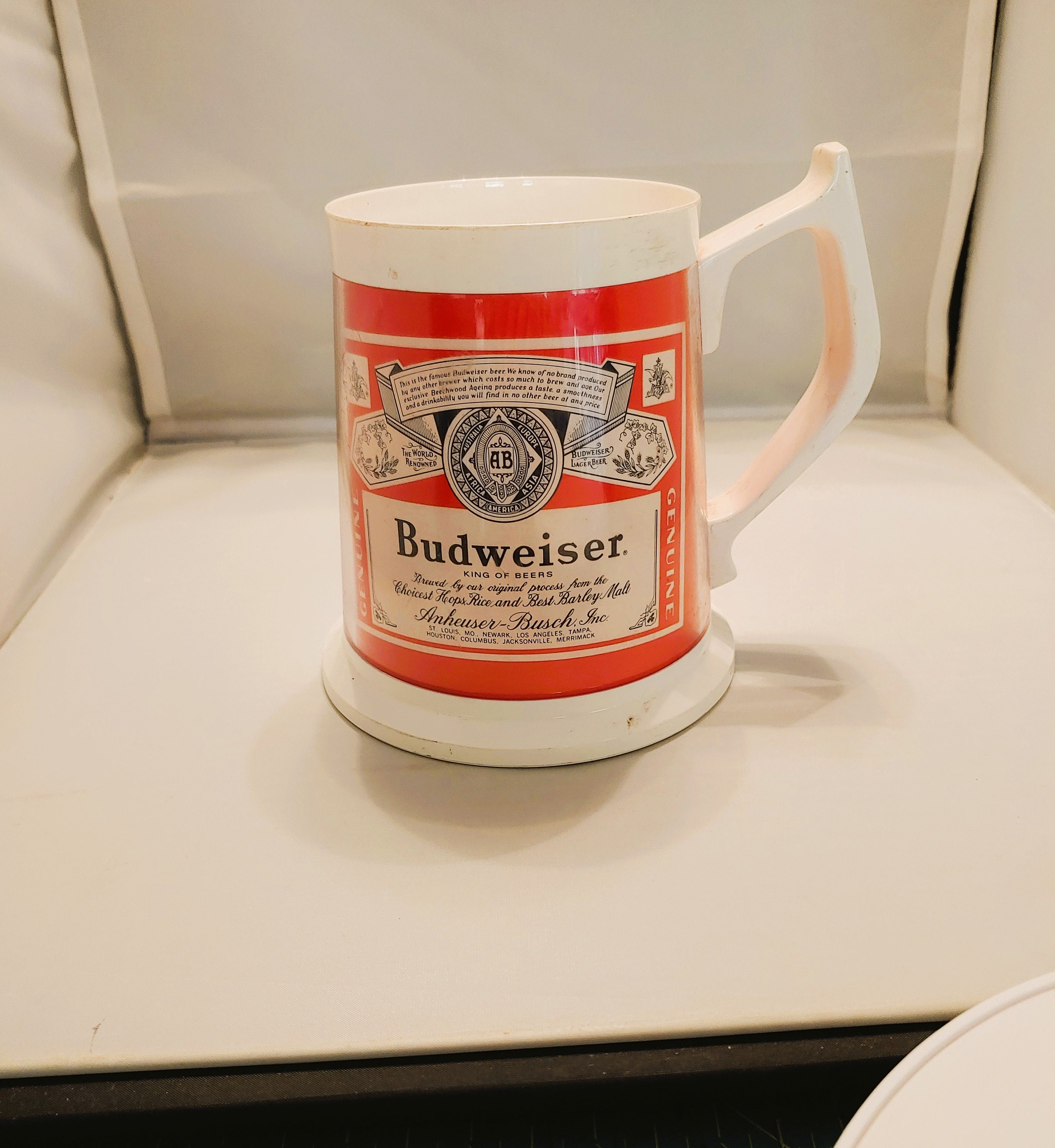 Budweiser Plastic Label Cup Short Bud Cup Beer Memorabilia - Etsy