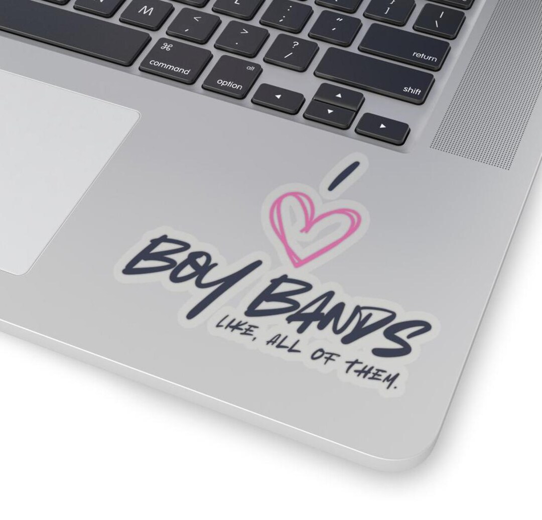 Boy Band Fan Kiss-cut Stickers, Music Lover Pop Culture Laptop Decals ...