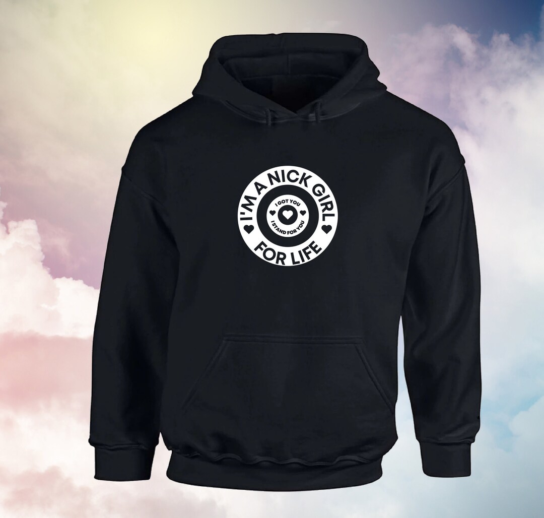 I'm A Nick / AJ / Brian / Kevin / Howie Girl for Life Hoodie Handmade ...
