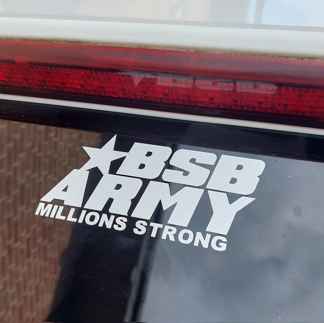 Boy Band Army Army Vinyl Sticker | KTBSPA | Back | Boy Bands | Pop ...