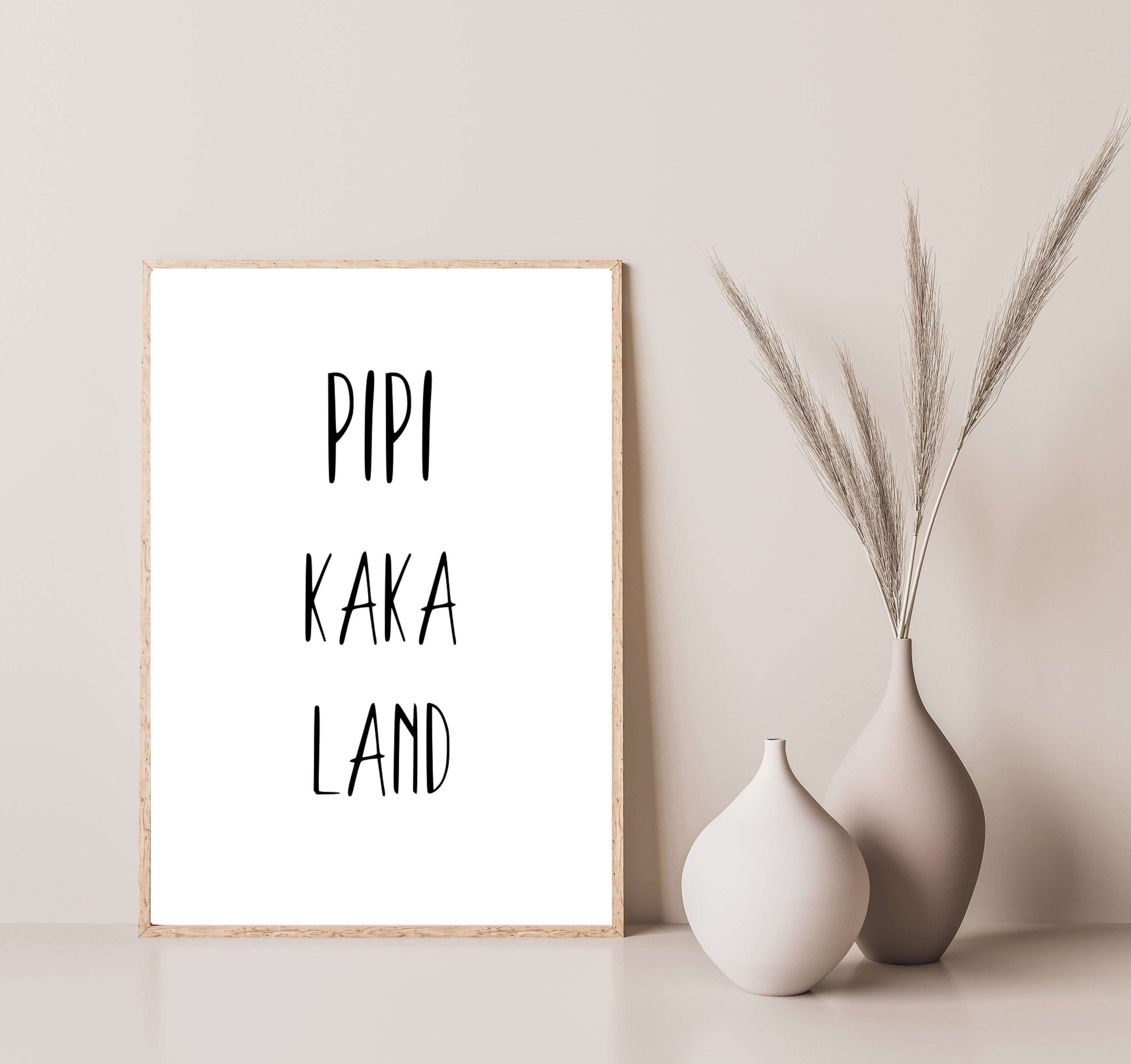 Poster PIPI KAKA LAND Poster For: Guest Toilet Bathroom - Etsy