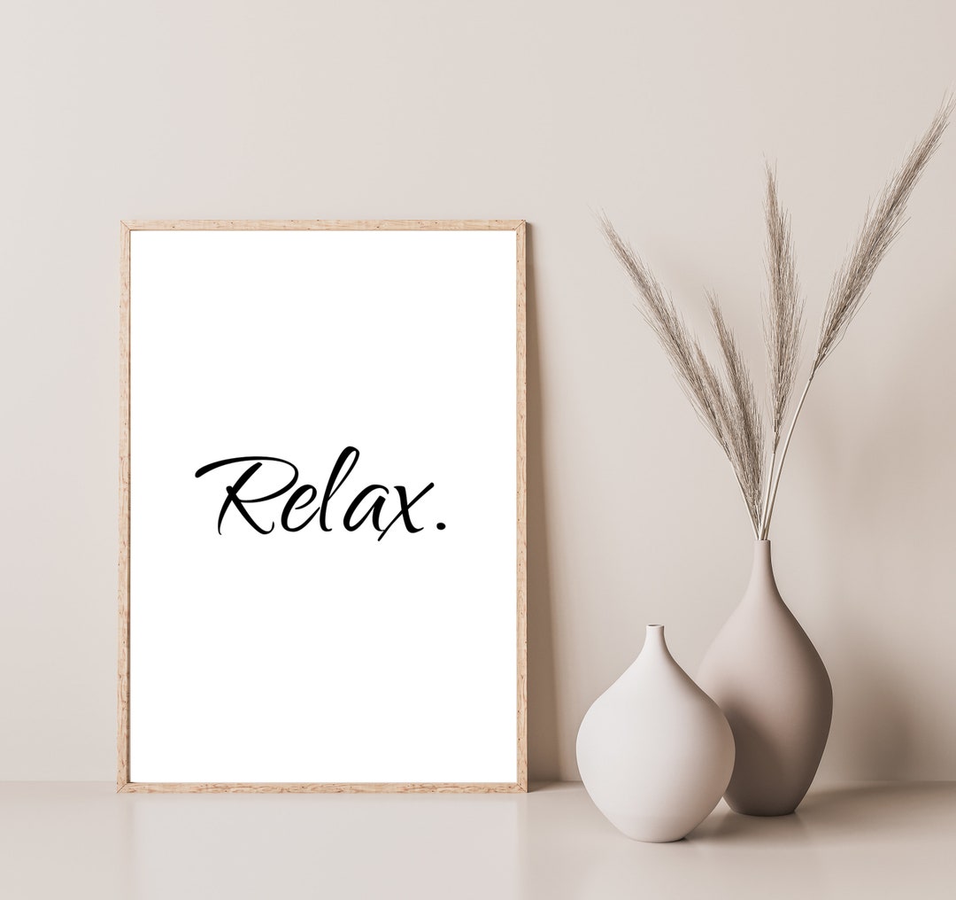 Poster Relax. Mural, Print, Print, Digital Print, Statement Sauna ...