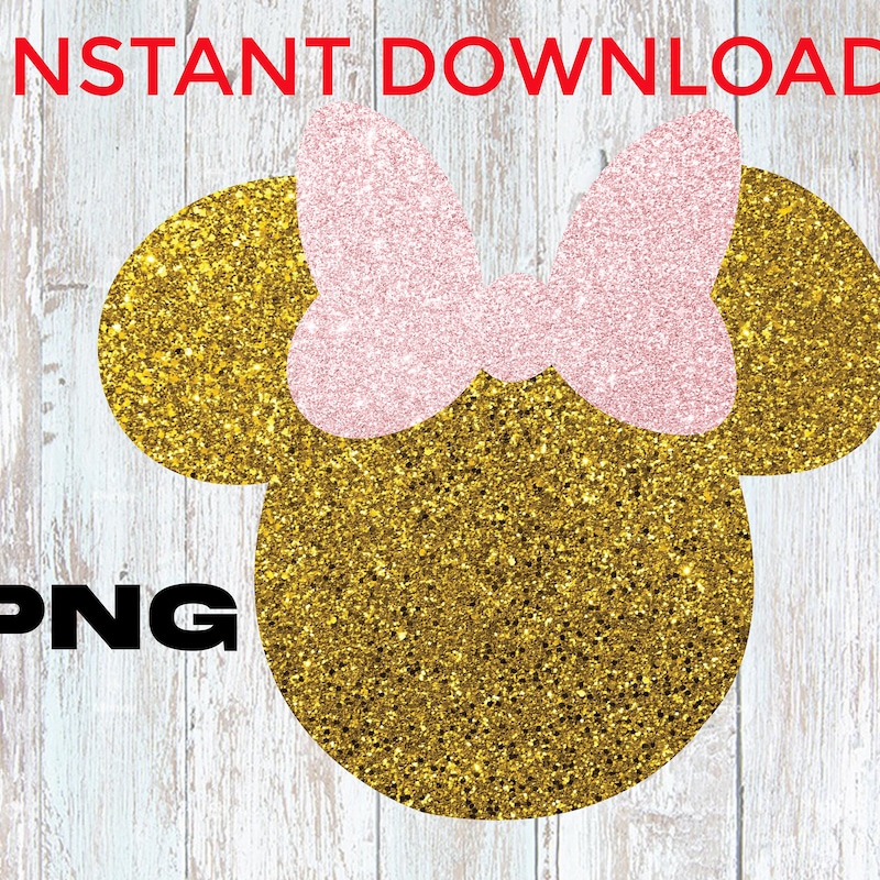 Gold Minnie Mouse - Etsy