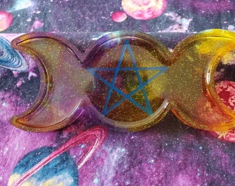 Moon Phase Tray Moon Tray Moon Phase Pentagram Dish Triple - Etsy
