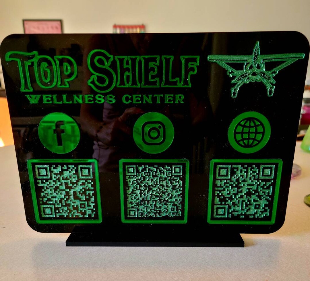 Made to Order QR Code Sign QR Code Sign Social Media Sign Scan to Pay ...