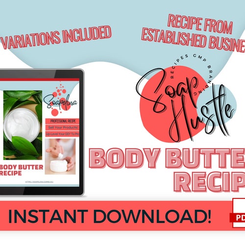 Professional Body Butter Recipe From My Business Three | Etsy