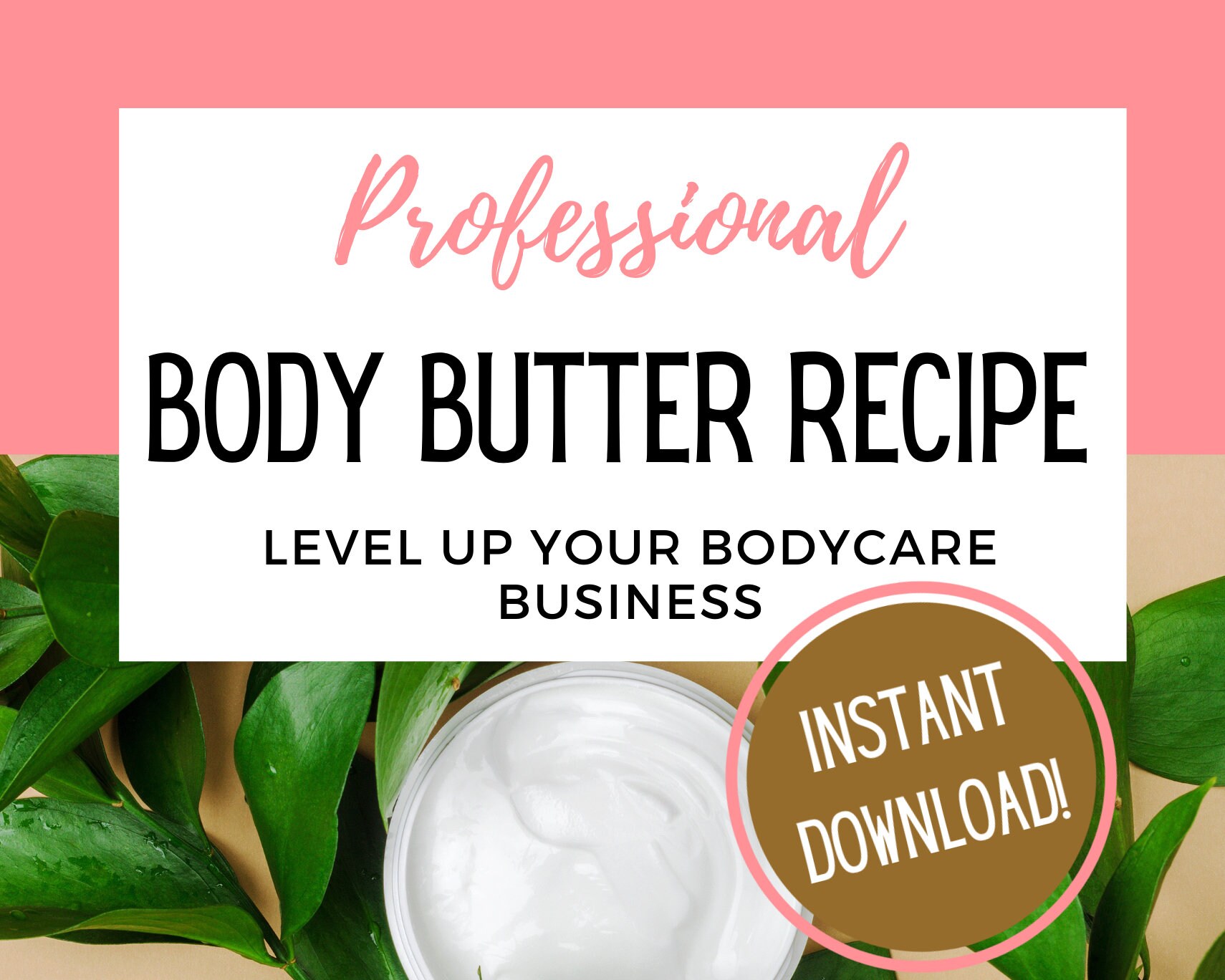 Professional Body Butter Recipe from My Business with 2 Extra | Etsy