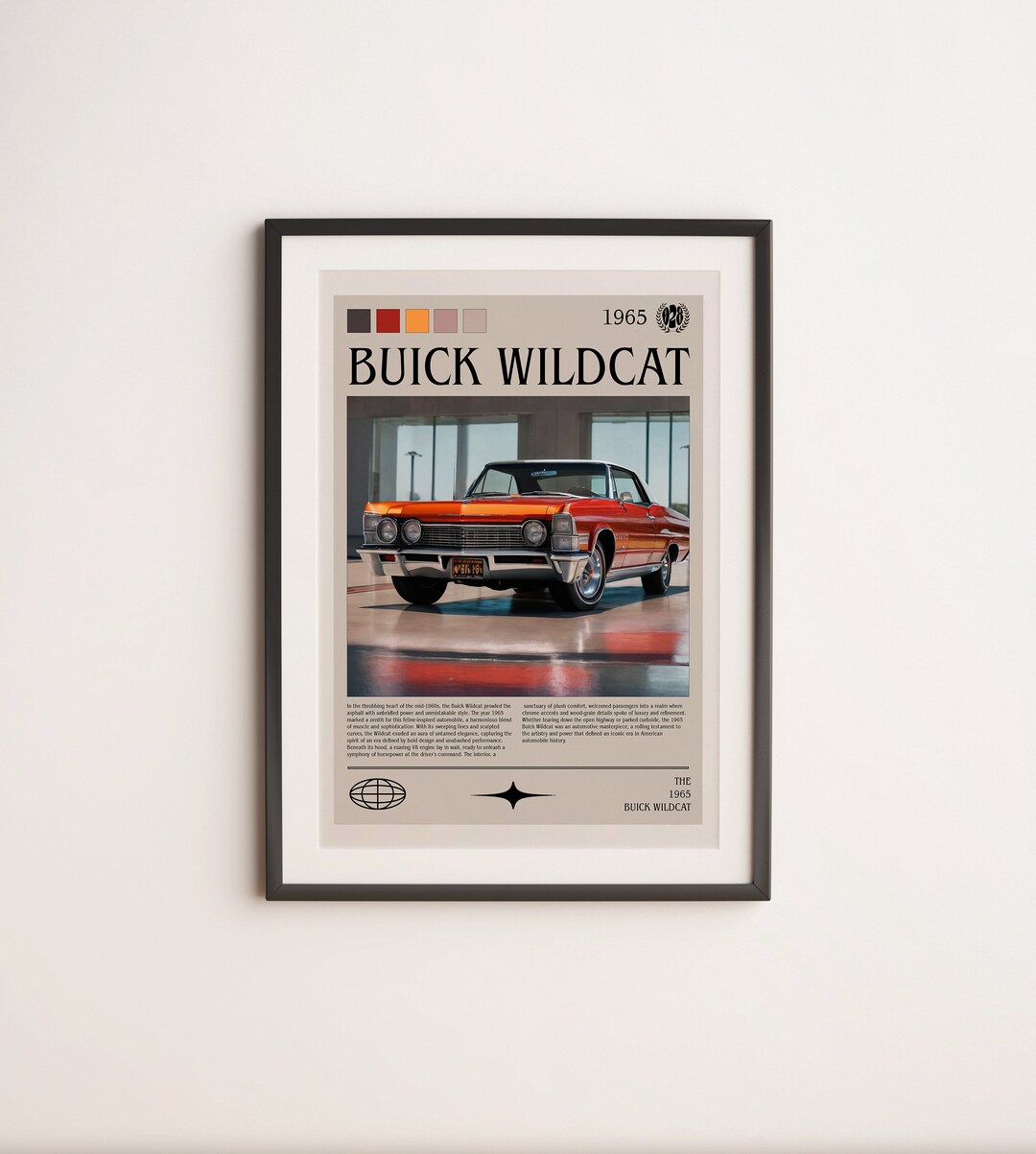 Buick Wildcat Wall Art Buick Wildcat E Type 60 Car Poster - Etsy